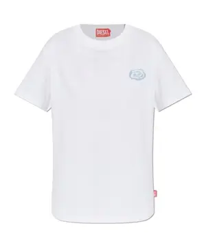 DIESEL® T-normy-s7 Logo Graphic T-shirt - White