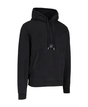 C.P. COMPANY Logo Embroidered Cotton Hoodie