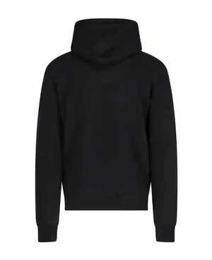 C.P. COMPANY Logo Embroidered Cotton Hoodie