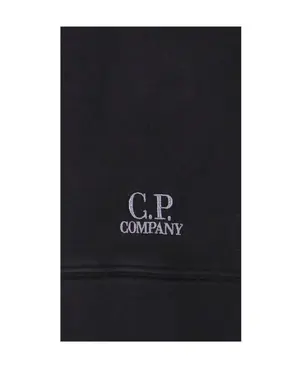 C.P. COMPANY Logo Embroidered Cotton Hoodie
