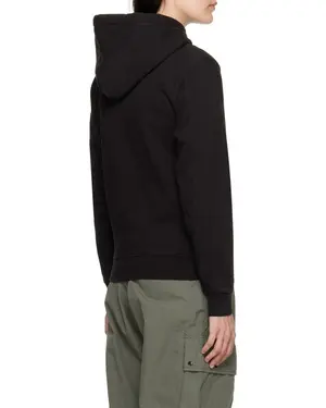 C.P. COMPANY Logo Embroidered Cotton Hoodie