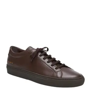 COMMON PROJECTS Leather-panelled Lace-up Sneakers