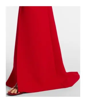 Elie Saab Bow-detail Halterneck Silk-blend Cady Gown
