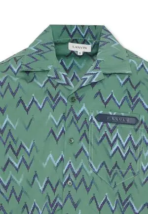 LANVIN Zigzag Patterned Short-sleeved Shirt