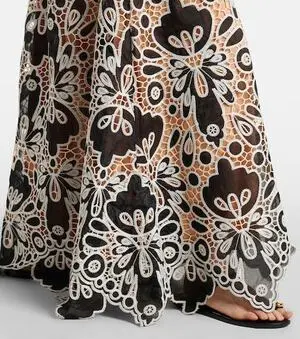 Johanna Ortiz Lace Guipure Halterneck Maxi Dress