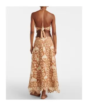 Johanna Ortiz Lace Guipure Maxi Dress