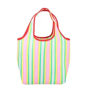 A.p.c. Logo Striped Tote Bag