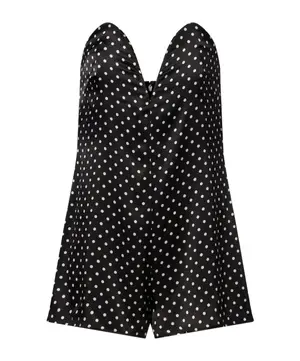 JEAN PAUL GAULTIER Polka-dot Silk Romper