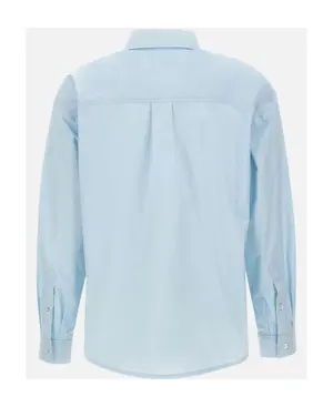 A.p.c. Boyfriend Logo-embroidered Buttoned Shirt