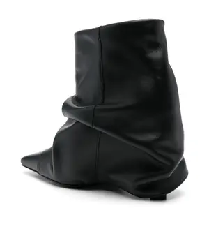 Attico Pleated Ankle Boots