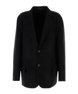 Balenciaga One Layer Short Coat - Black