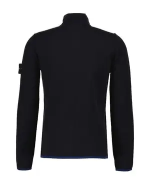 Stone Island Compass-patch High-neck Zipped Cardigan