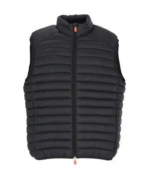 SAVE THE DUCK Quilted Padded Down Vest - Black
