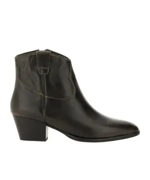 Ash Texan Ankle Boots - Black