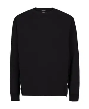 C.P. COMPANY Long-sleeved Crewneck Sweatshirt - Black