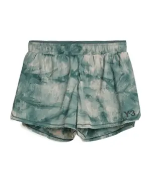 Y3 Aop Drawstring Running Shorts - Multicolor
