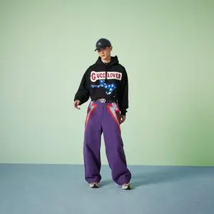 Gucci Embroidered Logo Hoodie