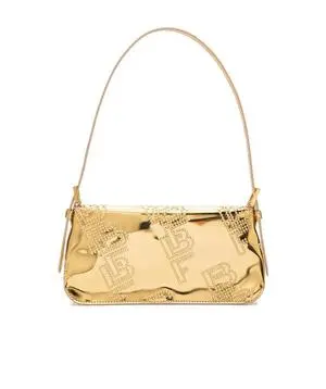 By Far Dulce Crystal Embellished Shoulder Bag - Nude