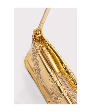 By Far Dulce Crystal Embellished Shoulder Bag