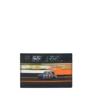 Paul Smith Card Case With Print - Black