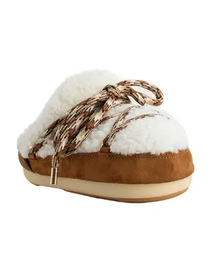 Moon Boot Round Toe Slip-on Slippers