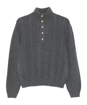 A.p.c. Cable-knit Button Sweater