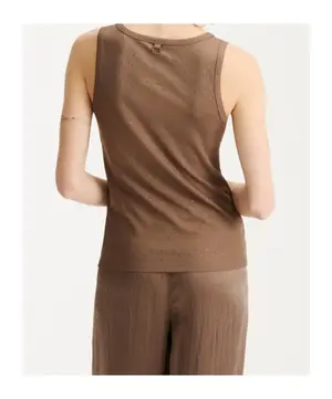 Marella Sleeveless Jersey Top With Micro-rhinestone Detail