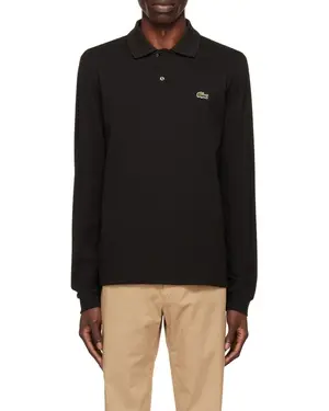 Lacoste Logo Long-sleeved Polo Shirt