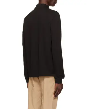 Lacoste Logo Long-sleeved Polo Shirt