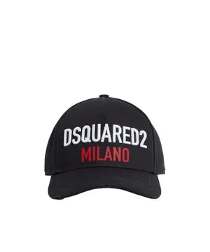 Dsquared2 Logo Embroidered Baseball Cap - Black