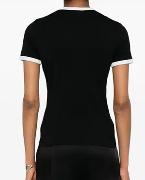 COURREGES Contrasting-color T-shirt