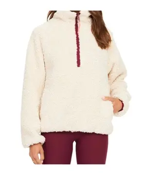 The Upside Harlow Fleece Sweatshirt - Macadamia