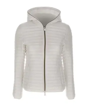 SAVE THE DUCK Iris 22 Hooded Quilted Coat - White
