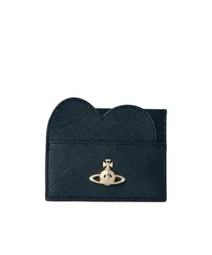 VIVIENNE WESTWOOD Logo Plaque Wallet - Black