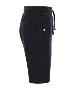Stone Island Logo Patch Drawstring Bermuda Shorts