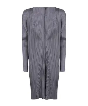 PLEATS PLEASE BY ISSEY MIYAKE Pleated Cardigan-coat