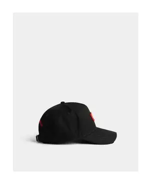 Dsquared2 Logo Embroidered Distressed Baseball Cap