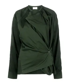 LEMAIRE Band Collar Asymmetric Shirt - No