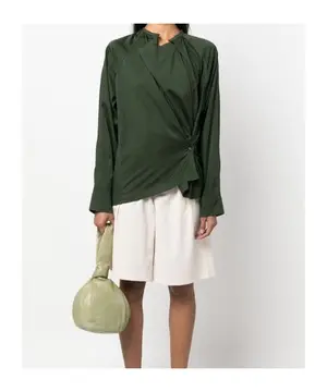 LEMAIRE Band Collar Asymmetric Shirt - No