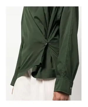LEMAIRE Band Collar Asymmetric Shirt - No