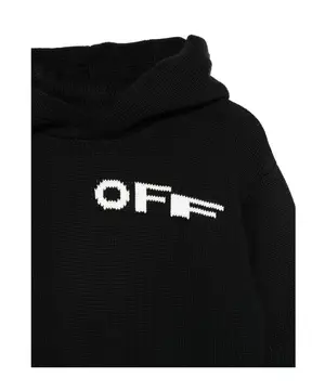 Off-White Long-sleeve Knitted Sweater