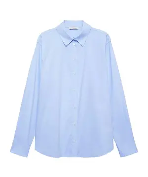 ANINE BING Essie Button-up Long-sleeved Shirt - Blue
