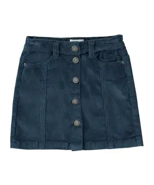MOLO Bera Ribbed-detail Corduroy Skirt - Blue