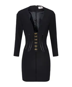 Elisabetta Franchi Corset Detail Dress