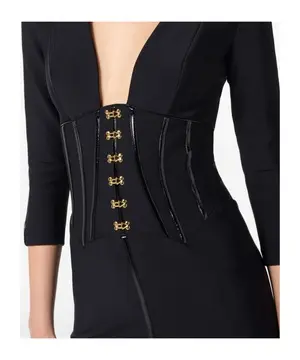 Elisabetta Franchi Corset Detail Dress
