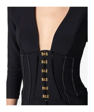 Elisabetta Franchi Corset Detail Dress