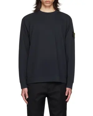Stone Island Logo Patch Crewneck Sweatshirt