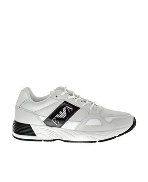 Emporio Armani Logo Sports Shoes - White