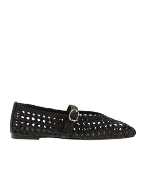 STUART WEITZMAN Woven Flat Shoes - Black