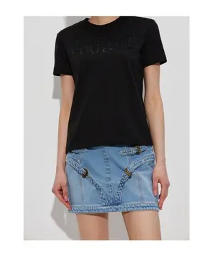 Versace Logo Embellished Top
